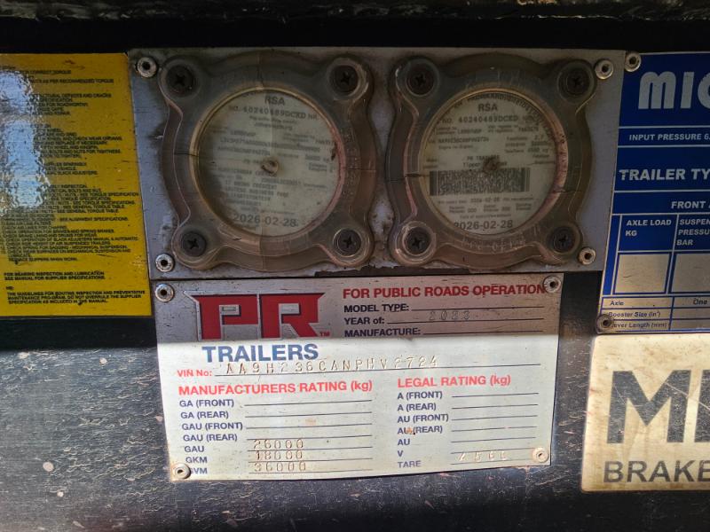 2023 PR TRAILERS 40M3 LINK SIDE TIPPER (SN5663) | PR Group